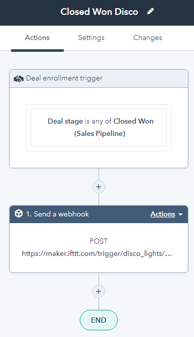 HubSpot Disco Lights Integration | Kristeen Romero